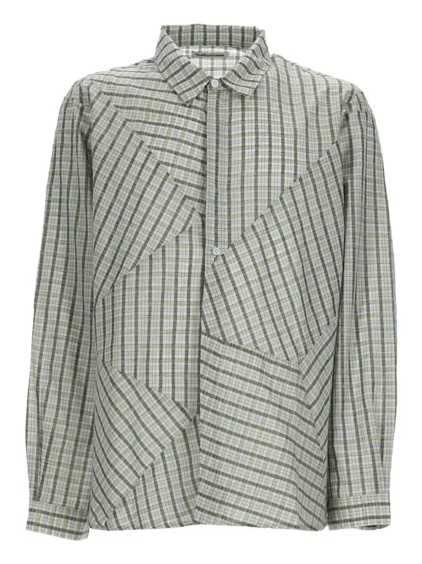 You Must Create Substance" Plaid Shirt - Multicolour