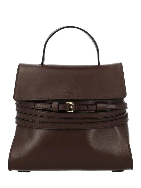Moschino Tie Me Small Bag - Brown