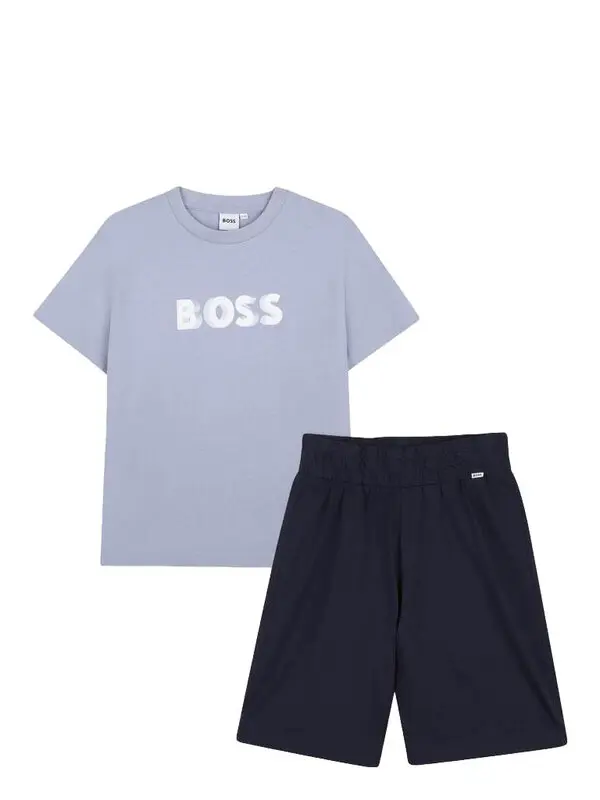 BOSS Set T-shirt And Bermuda Shorts - Blue
