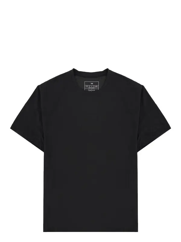 Y3 T-shirt With Logo Patch - Black