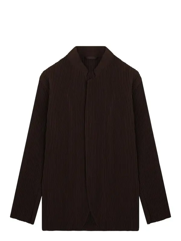 Issey Miyake Homme Plissé Pleated Jacket - Brown