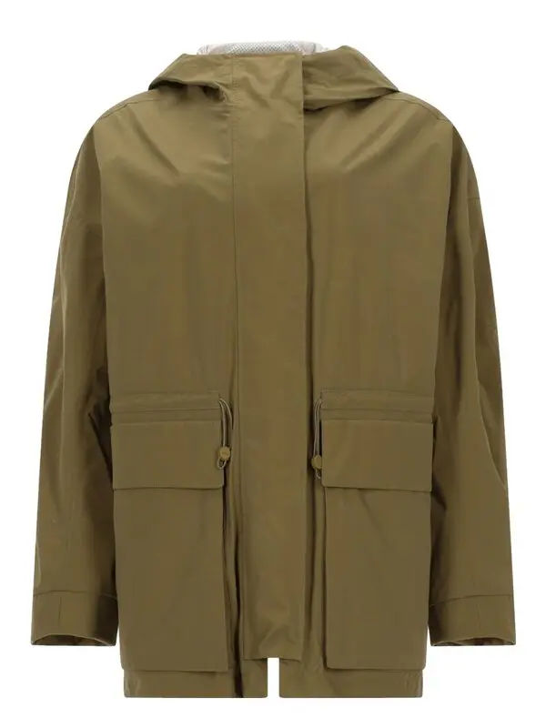 Herno Short Hooded Parka - Military Green