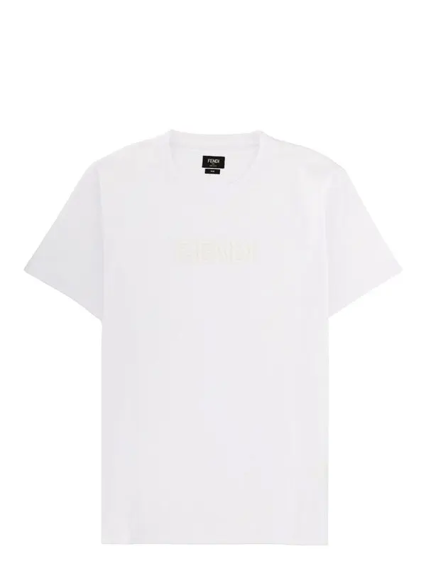 Fendi T-shirt With 3d Logo - White