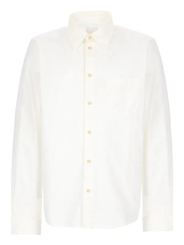 A.p.c. Harris Cotton And Linen Shirt - White