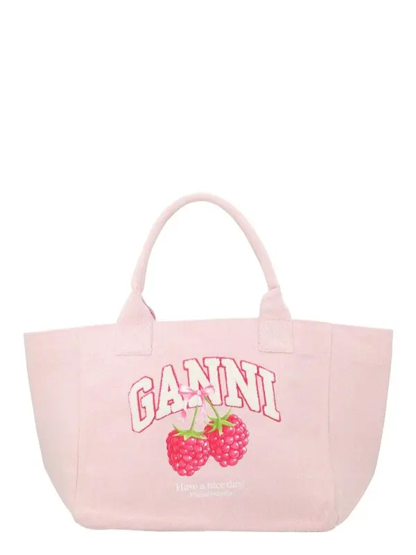 GANNI Medium Tote Bag - Pink