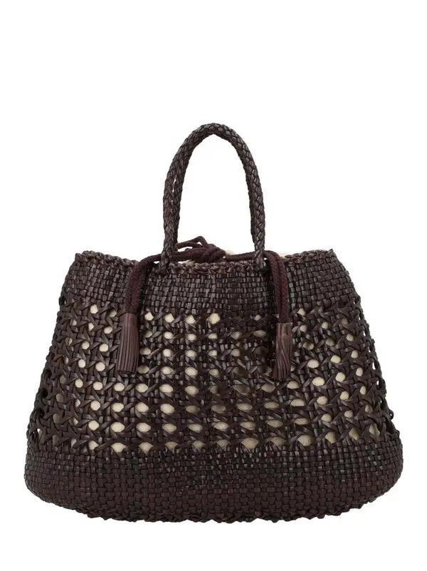 Dragon Diffusion Borsa Santa Cano Woven Bag - Dark Brown