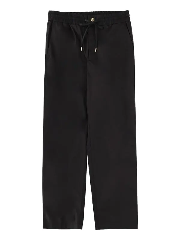 Versace Jogger Pants With Drawstring - Black