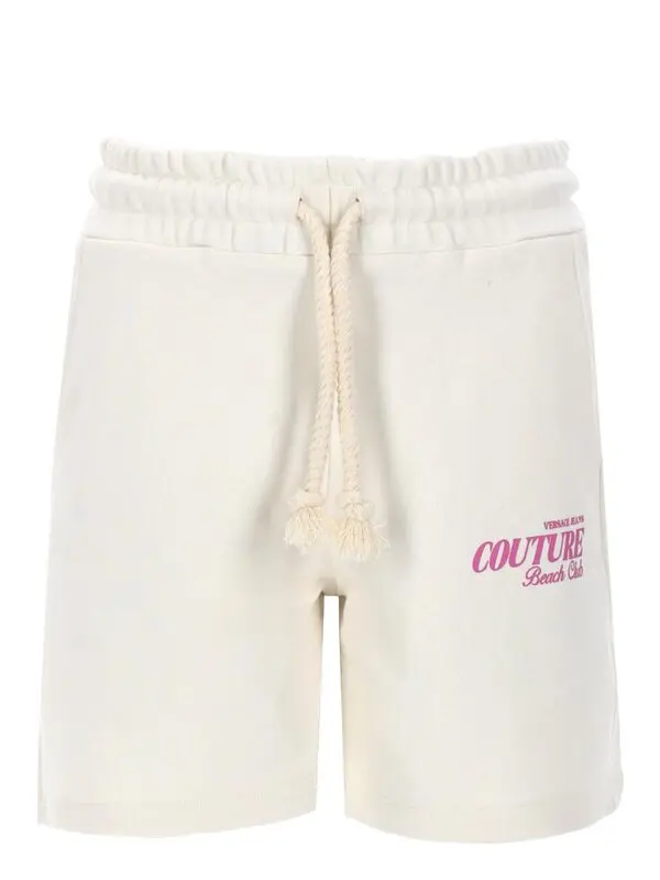 Versace Logo Shorts - Ivory