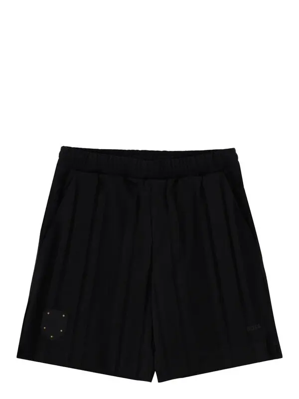 BOSS Huxley Pleated Shorts - Black