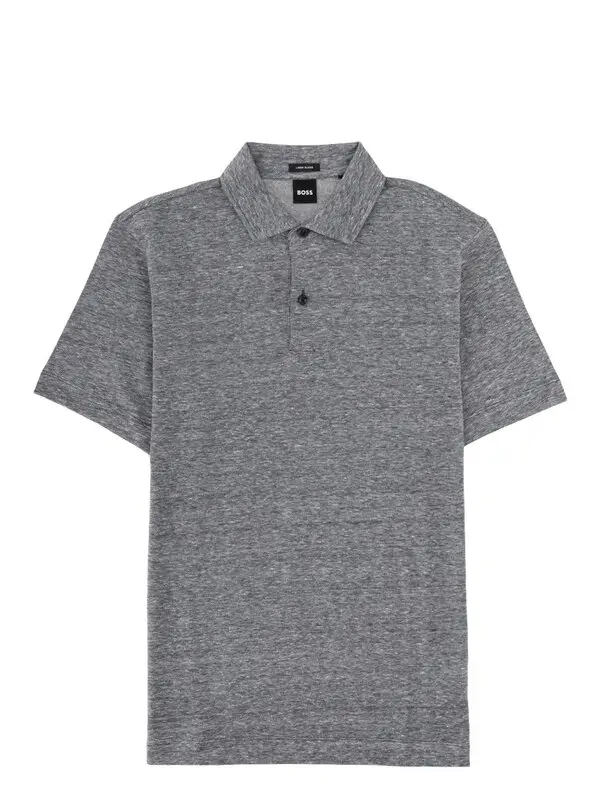 BOSS H Press" Polo Shirt - Grey