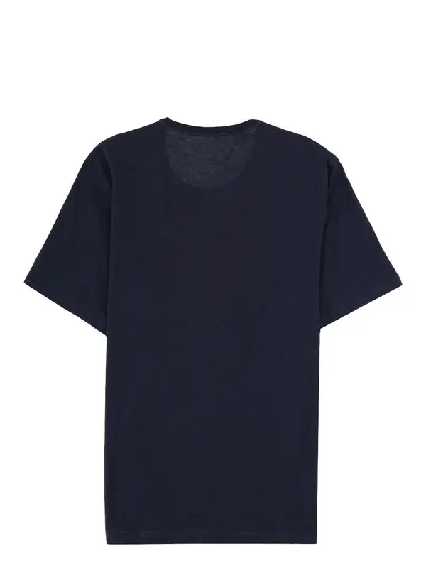 BOSS Logo Detail Cotton T-shirt - Blue