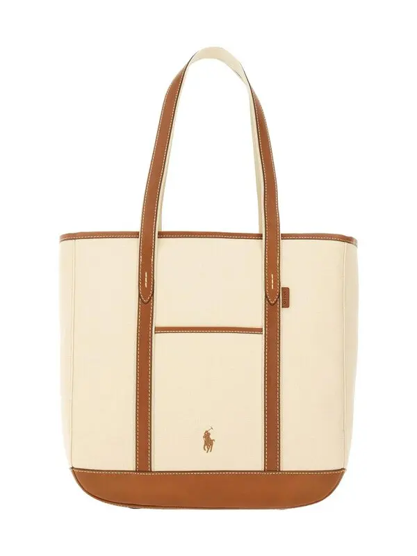 Polo Ralph Lauren Canvas Tote Bag - Powder