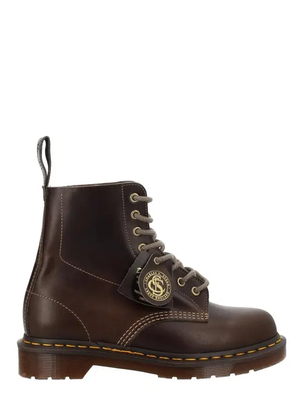 Dr. Martens 1460 Pascal Calf Leather Boots - Charcoal