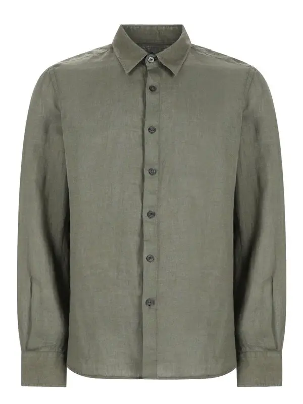 120% Lino Linen Shirt - Green