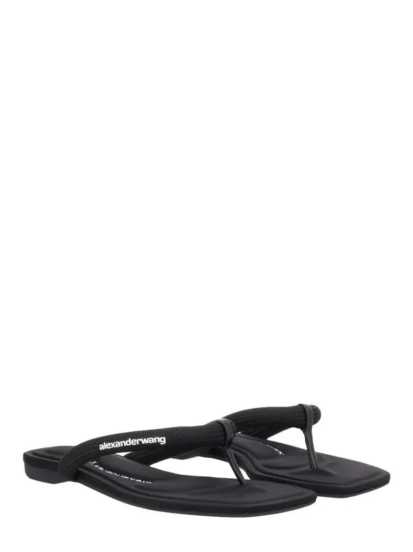 Alexander Wang Jenna Tubular" Thong Sandals - Black