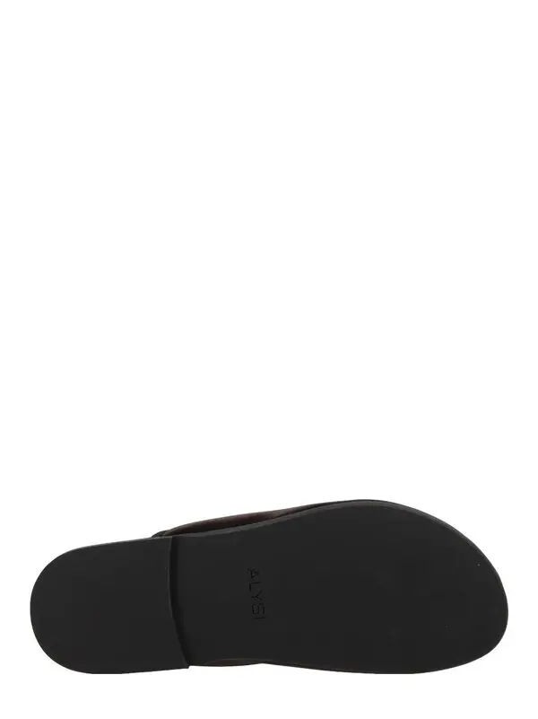 ALYSI Satin Mules - Brown