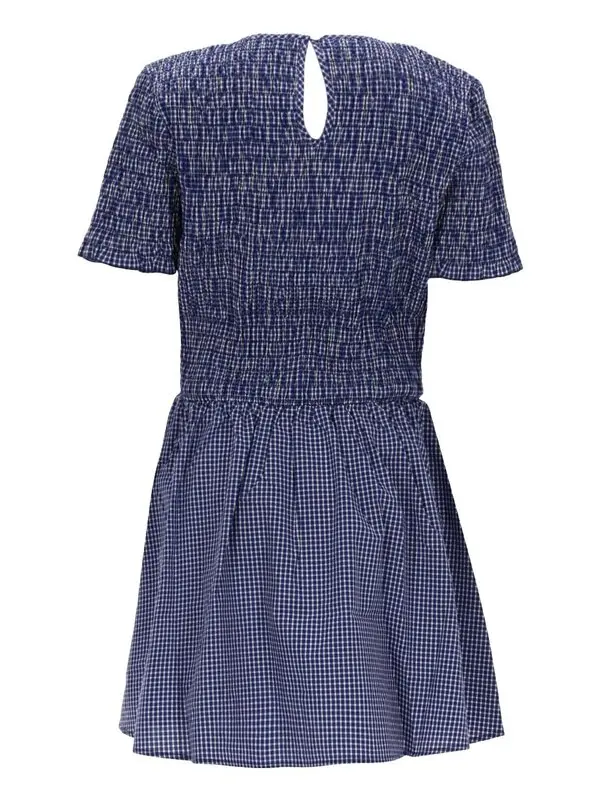 Baum Und Pferdgarten Assandra" Checked Mini Dress - Blue