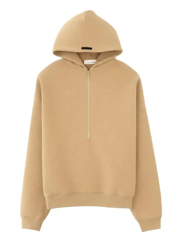 Fear Of God Zip Up Hoodie - Beige