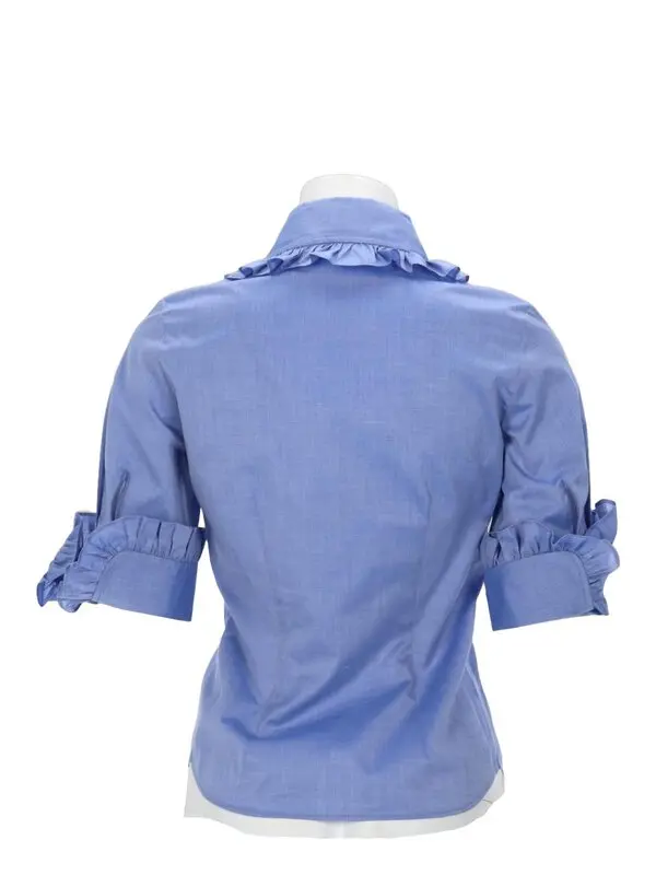 VIVIENNE WESTWOOD Toulouse Frill Shirt - Azure
