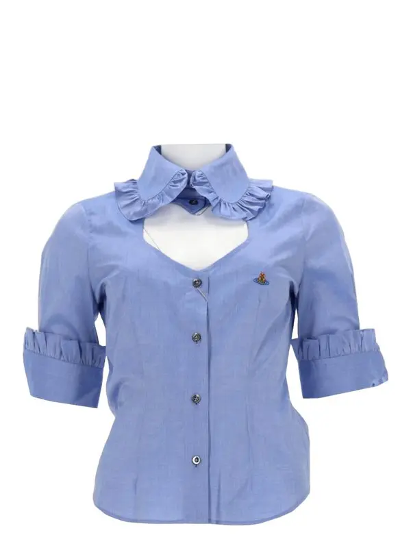 VIVIENNE WESTWOOD Toulouse Frill Shirt - Azure