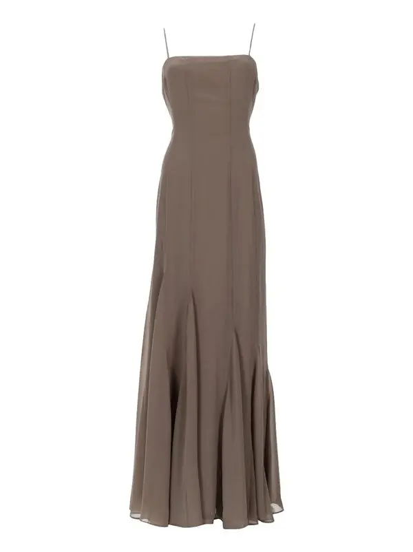 ROTATE BY BIRGER CHRISTENSEN Long Chiffon Dress - Dove