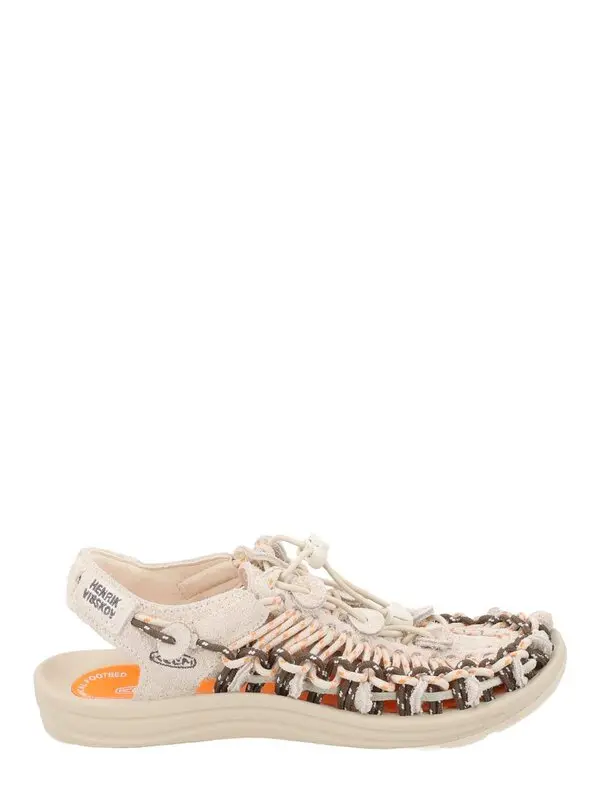 Keen Uneek Lea Leather Sandals - Ivory