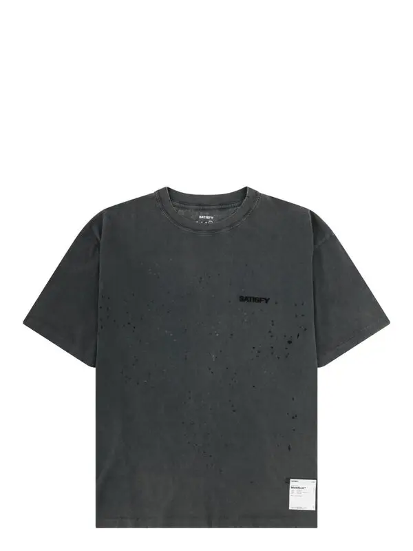 Satisfy Distressed Logo T-shirt - Black