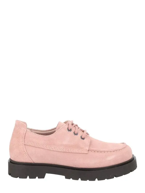 BIRKENSTOCK Suede Lace-up Moccasins - Pink