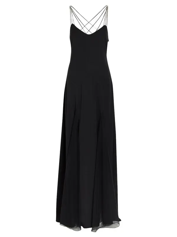 Anna October Ariadne Embellished Maxi Dress - Black