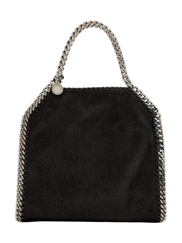 Stella McCartney Falabella Mini Faux Suede Tote Bag - Black