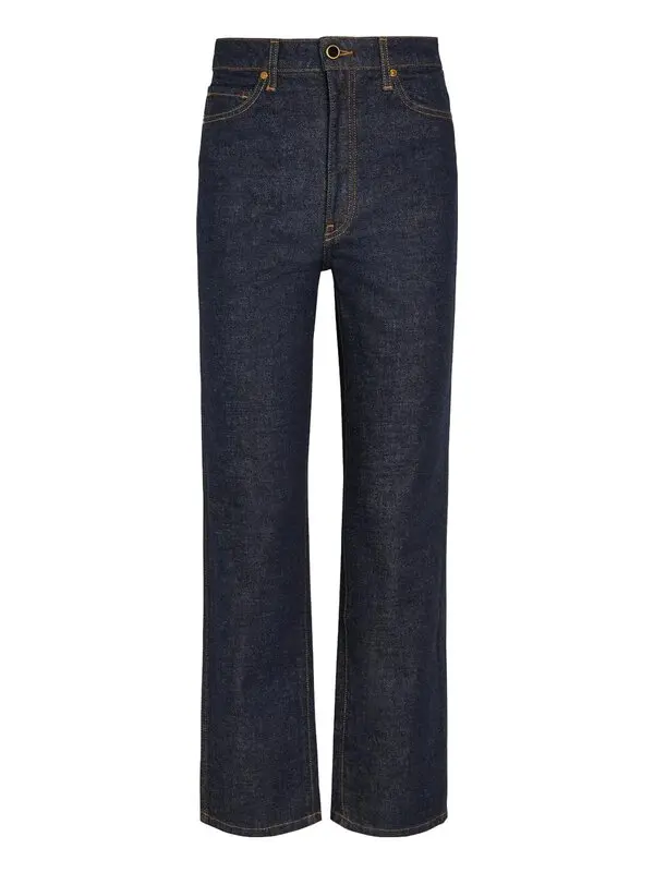 Khaite Abigail Slim Straight-leg Jeans - Indigo