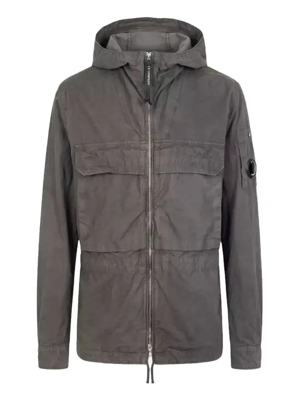 C.P. COMPANY Hooded Lens Jacket - Grey