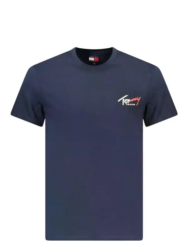Tommy Hilfiger Logo-print Cotton T-shirt - Blue