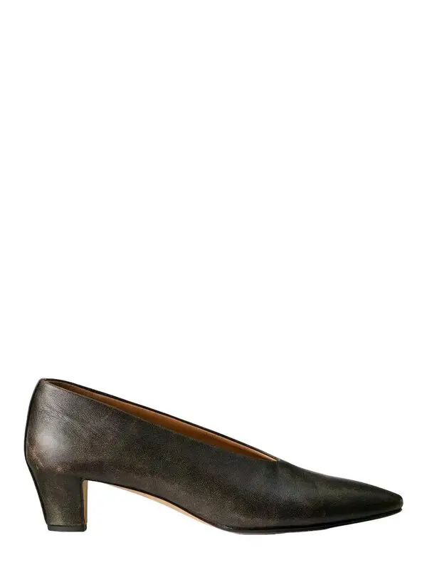 Calvin Klein Distressed Effect Pointed Toe Pumps - Black