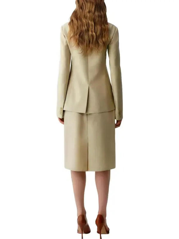 Calvin Klein Square-neck Tailored Jacket - Neutrals