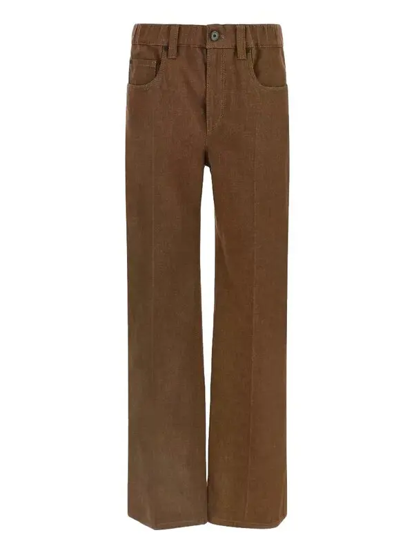 Brunello Cucinelli Monile Garment-dyed Jeans - Brown