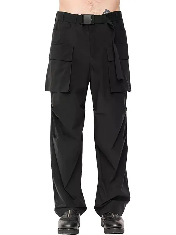 THE VIRIDI-ANNE Water-repellent Stretch Pants - Black