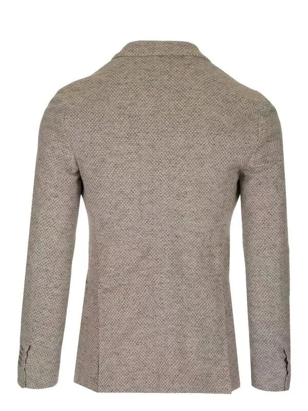 AL DUCA D’AOSTA 1902 Micro-check Jacket - Neutrals
