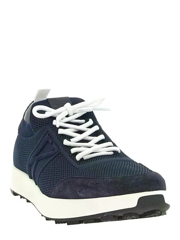 Kiton Suede Panel Sneakers - Blue