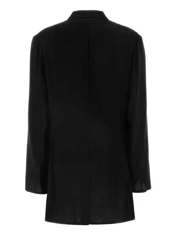 Y’s Notched Lapel Jersey Blazer - Black
