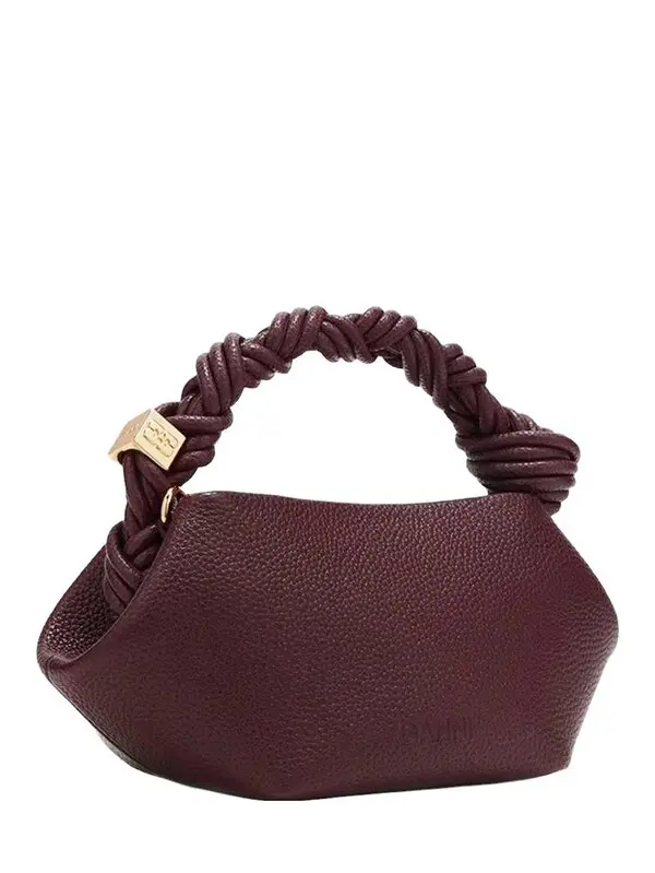 GANNI Braided Shoulder Bag - Red