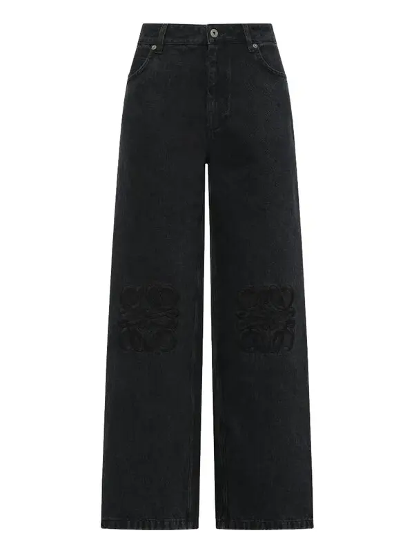Loewe Anagram Baggy Jeans - Black