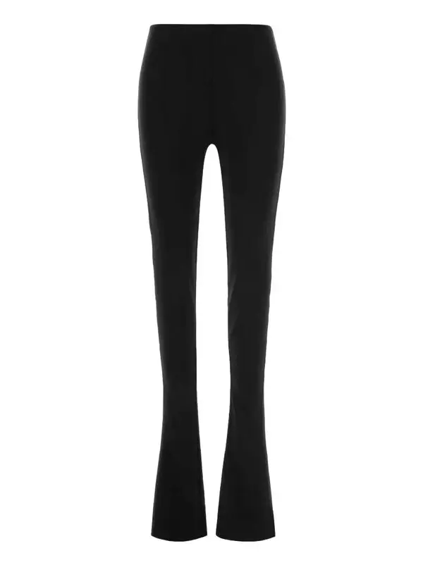 Gucci Crepe Flared Trousers - Black