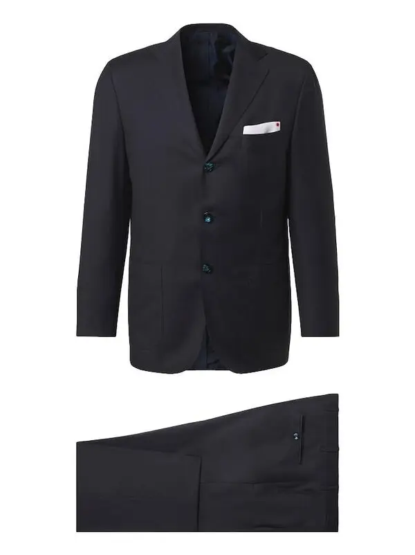 Kiton Wool Suit - Blue