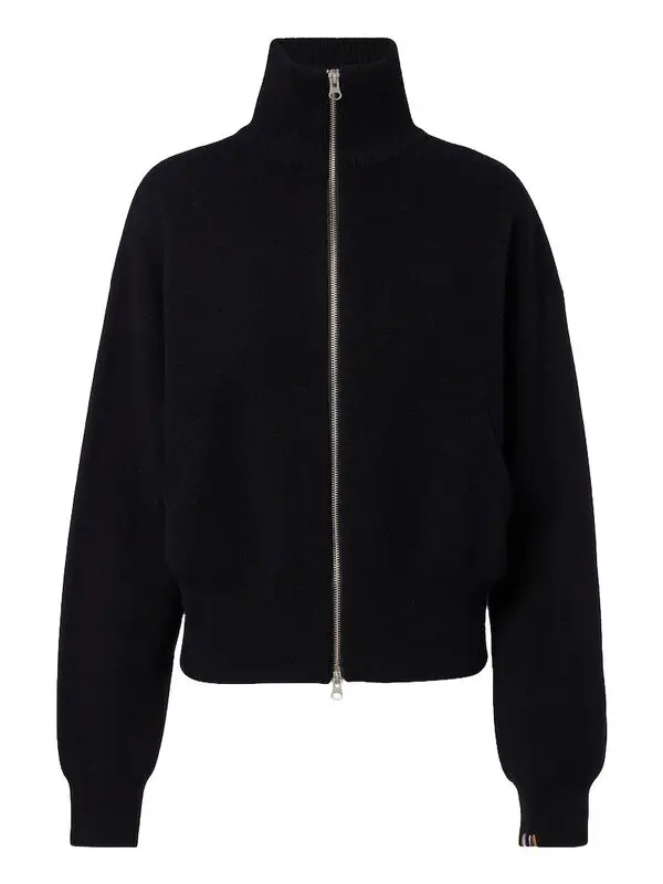 Extreme Cashmere N°385 Zip-up Sweater - Black