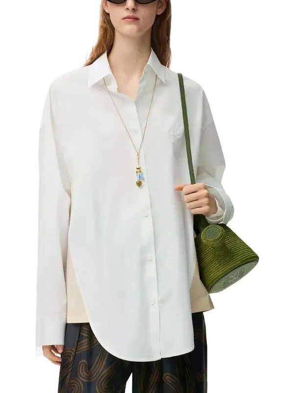 Loewe Contrast Panel Shirt - White