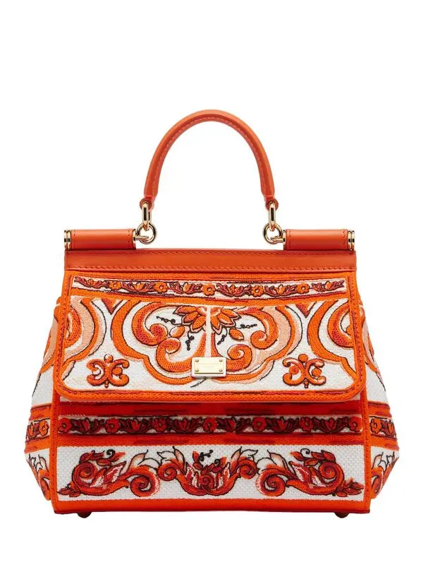 Dolce & Gabbana Sicily Medium Top-handle Bag - Orange