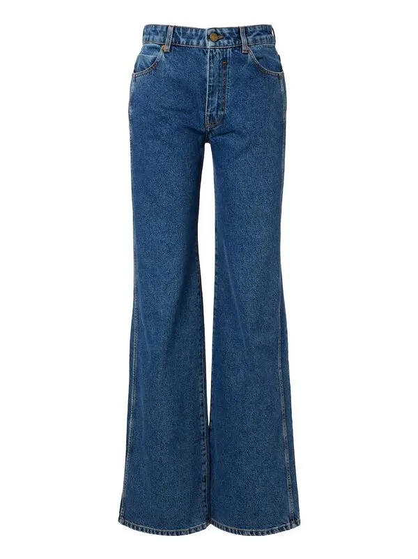 Balmain Wide-leg Jeans - Blue