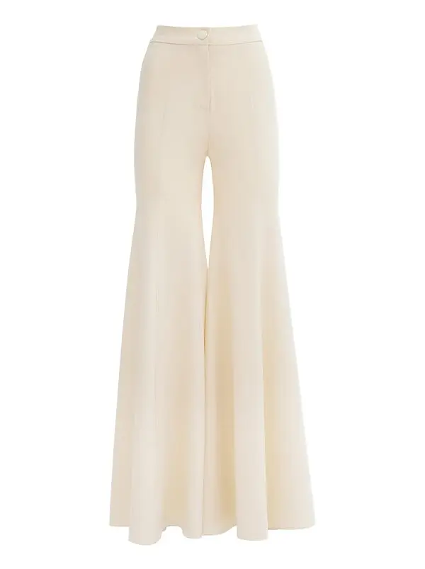 JNSQ (JE NE SAIS QUOI) Jnsq Sophie Extra-flare Pants - White