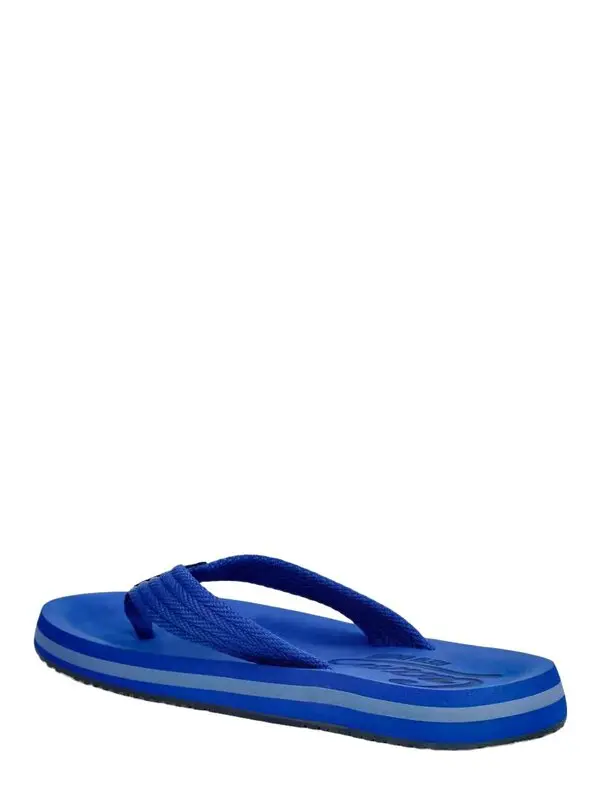 Gant Braided Flip-flops With Logo Print - Blue